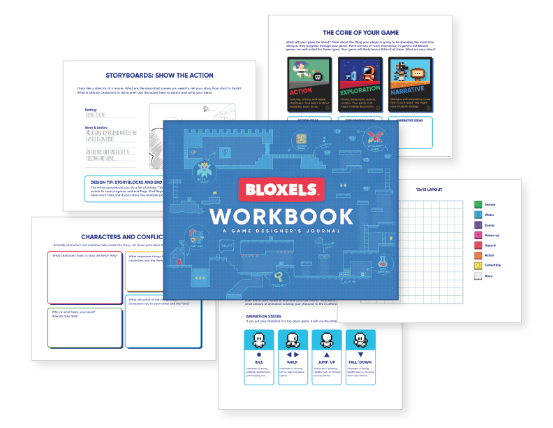 Bloxels Workbook: Bundle of Five – The Bloxels Store