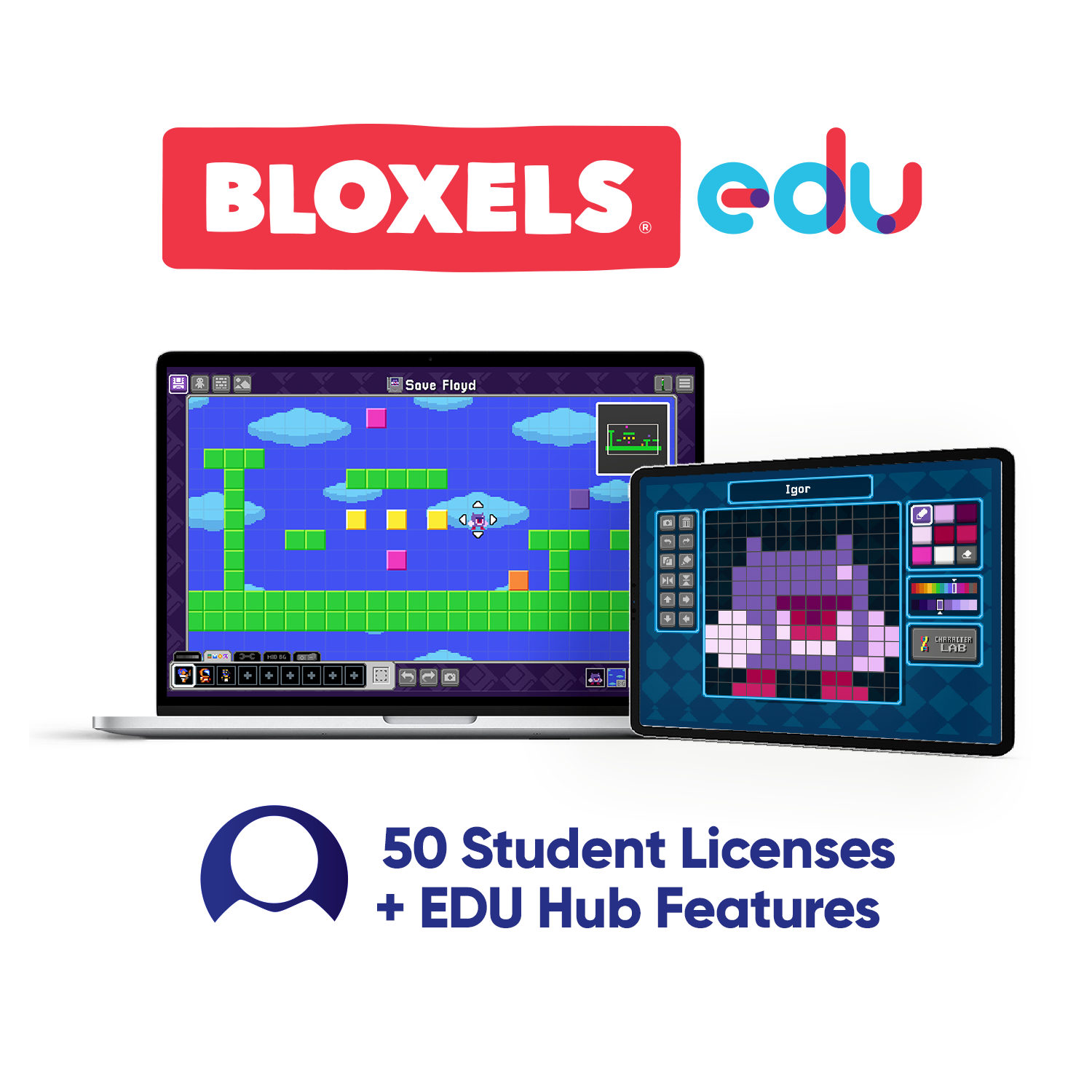 Bloxels EDU Classroom Bundle: 50 Student Licenses – The Bloxels Store